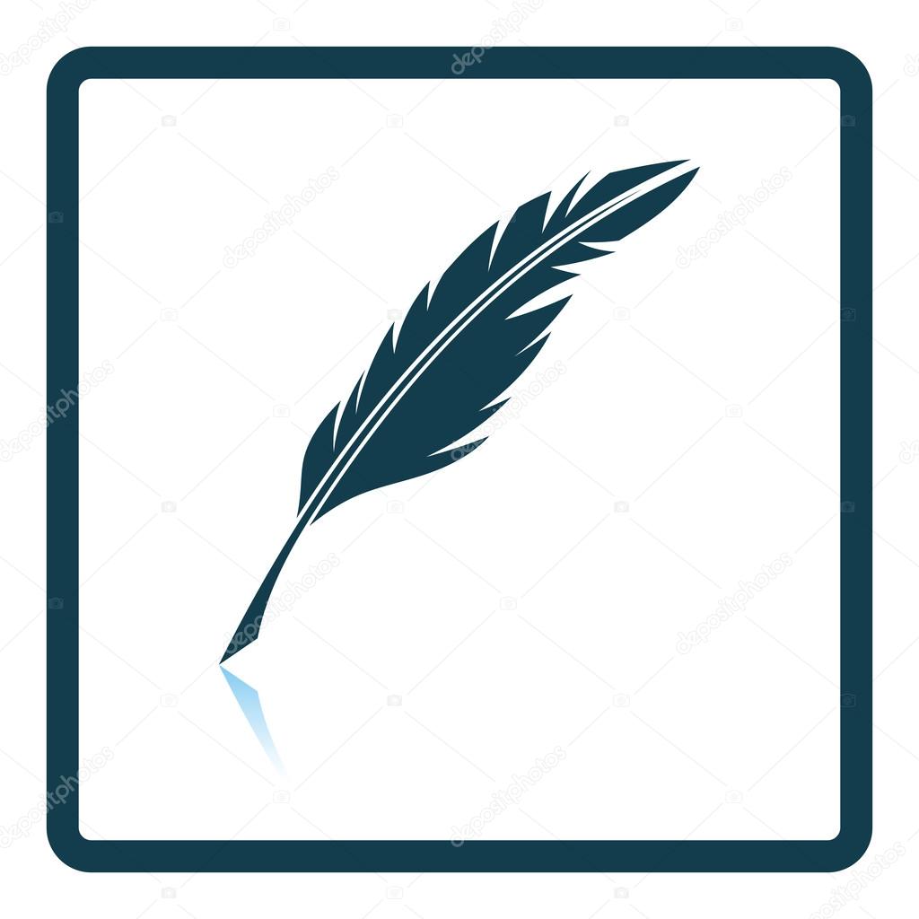 Writing feather icon — Stock Vector © angelp #116967374 Writing feather icon — Stock Vector © angelp #116967374