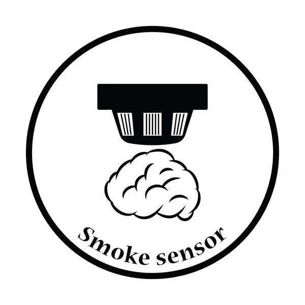 Smoke Sensor Icon Bold Outline Design Editable Stroke Width Vector ... Smoke Sensor Icon Bold Outline Design Editable Stroke Width Vector ...