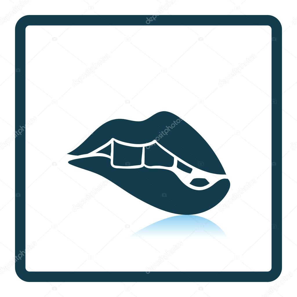 Sexy lips icon Stock Vector by ©angelp 118904556