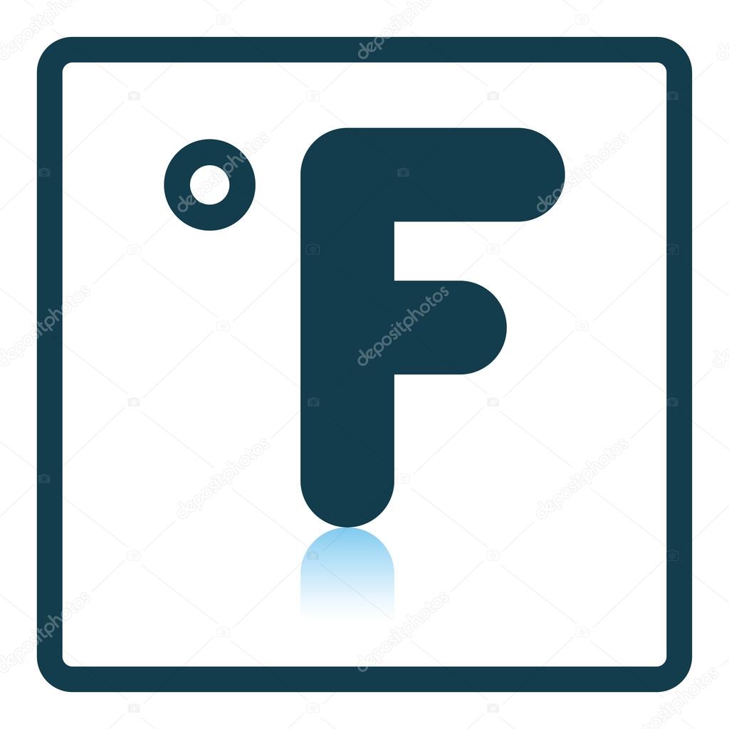 Icono de grado Fahrenheit Vector de stock #120378248 de ©angelp