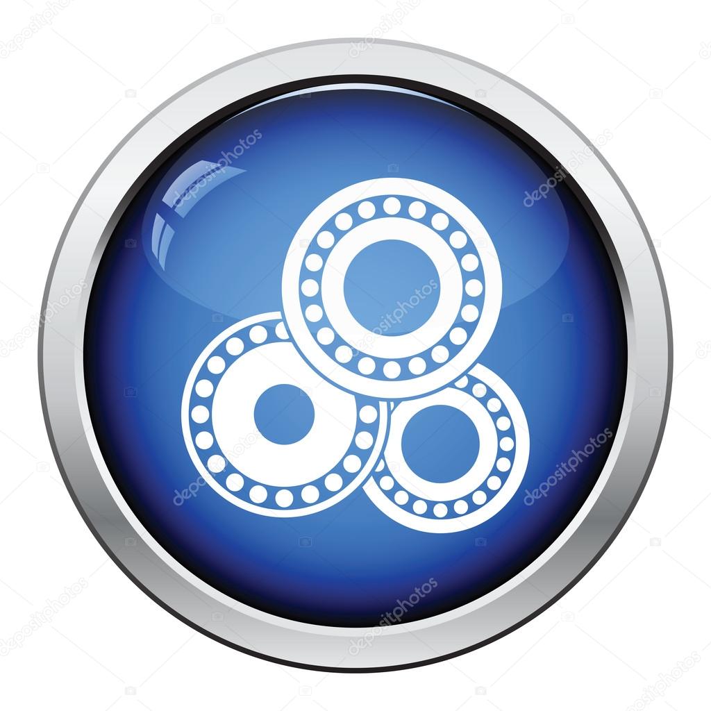 Bearing icon. Glossy button design. — Stock Vector © angelp #120841742 Bearing icon. Glossy button design. — Stock Vector © angelp #120841742