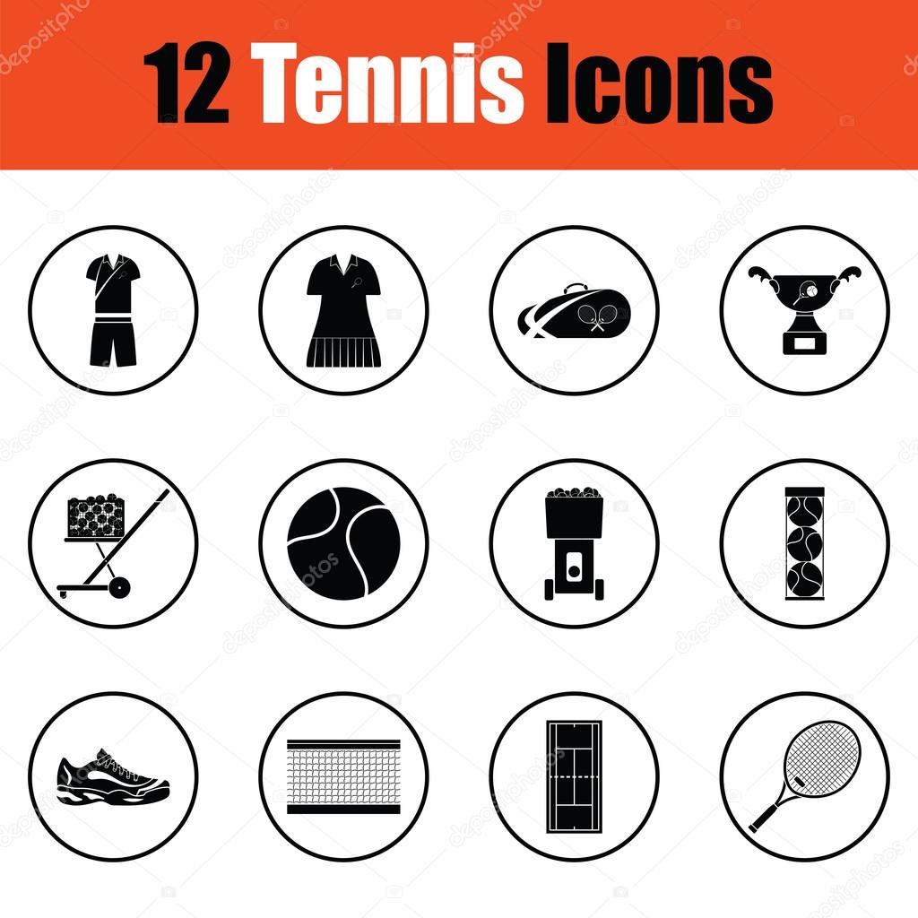 Tennis icon set Stock Vector Image by ©angelp #121894666
