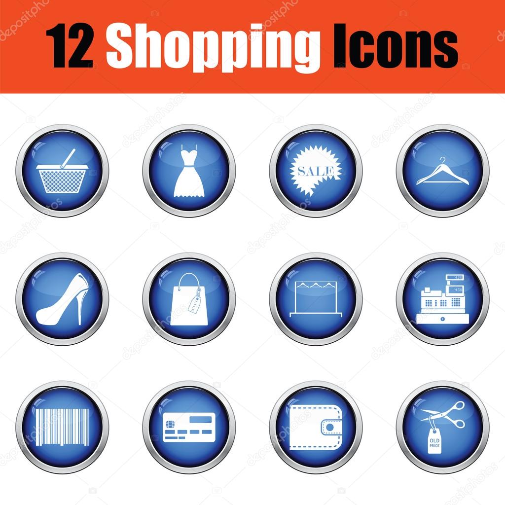 Shopping icon set. Stock Vector by ©angelp 123487086