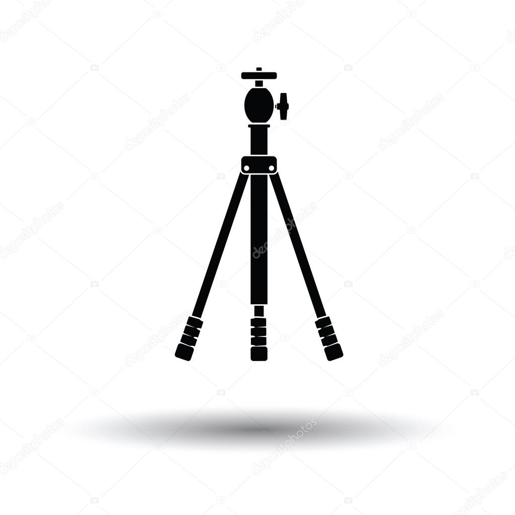 Icon of photo tripod Stock Vector Image by ©angelp #124448292