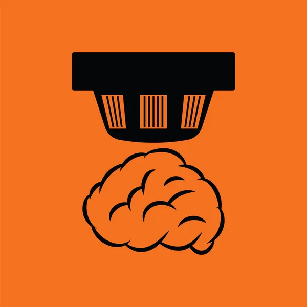 Smoke Sensor Icon Bold Outline Design Editable Stroke Width Vector ...