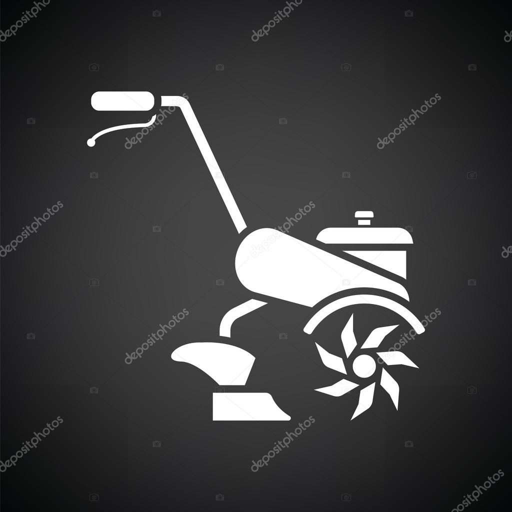 Garden tiller icon Stock Vector by ©angelp 125220258