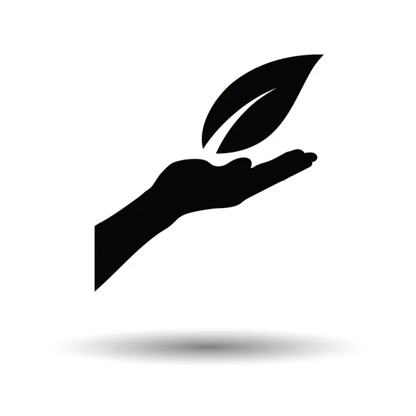 Hand leaf icon Vector Art Stock Images | Depositphotos
