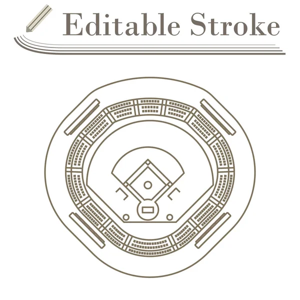 Baseball stadium icon Stock Vector Image by ©angelp #124447734