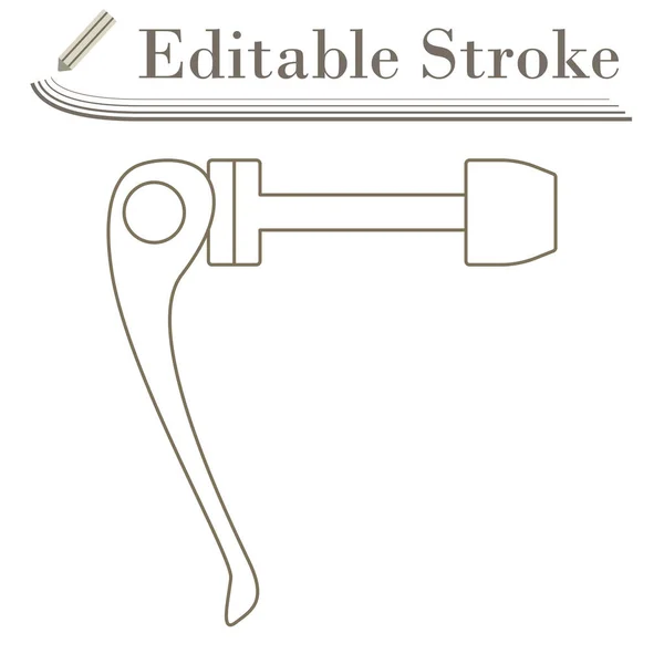 Bike Quick Release Icon Black Orange Background Vector Illustration ...