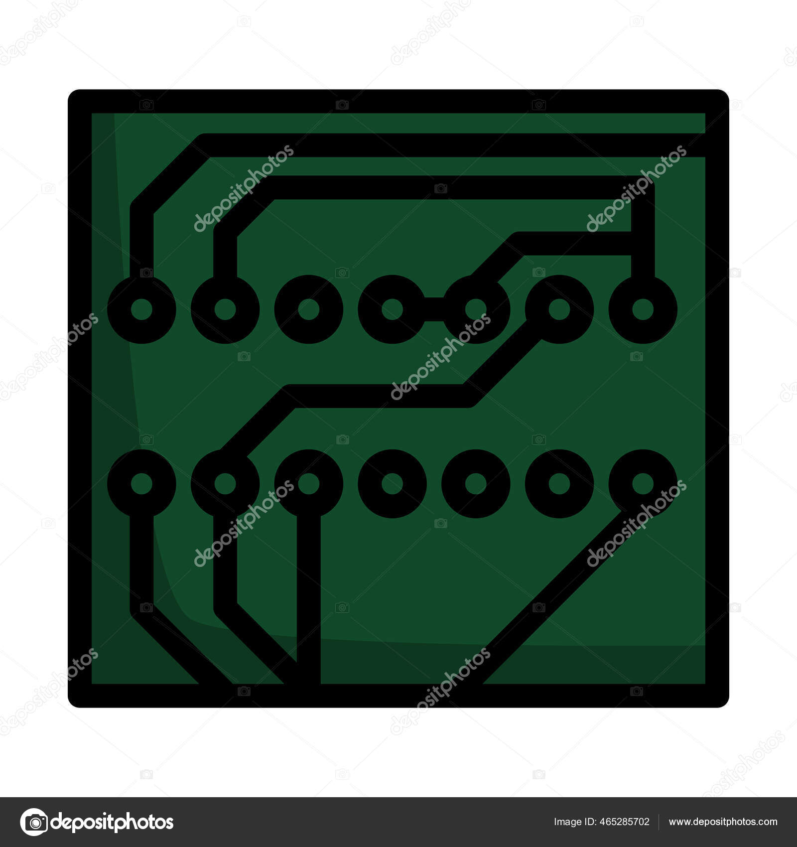 Icono Placa Circuito Esquema Audaz Editable Con Diseño Relleno Color ...