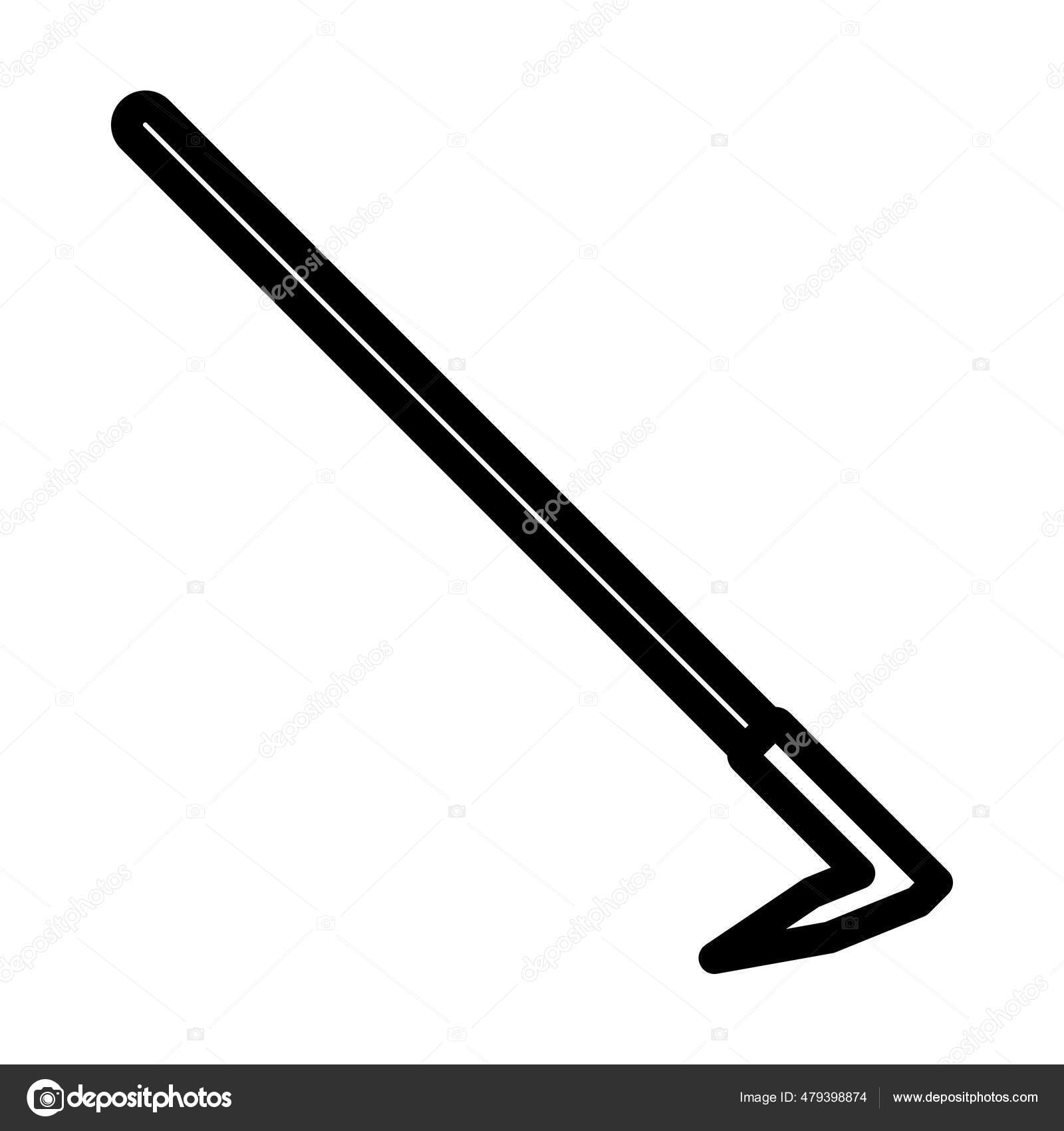 Hoe Icon Bold Outline Design Editable Stroke Width Vector Illustration ...