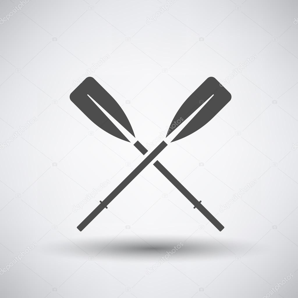 Fishing icon with boat oars Stock Vector Image by ©angelp #85900580