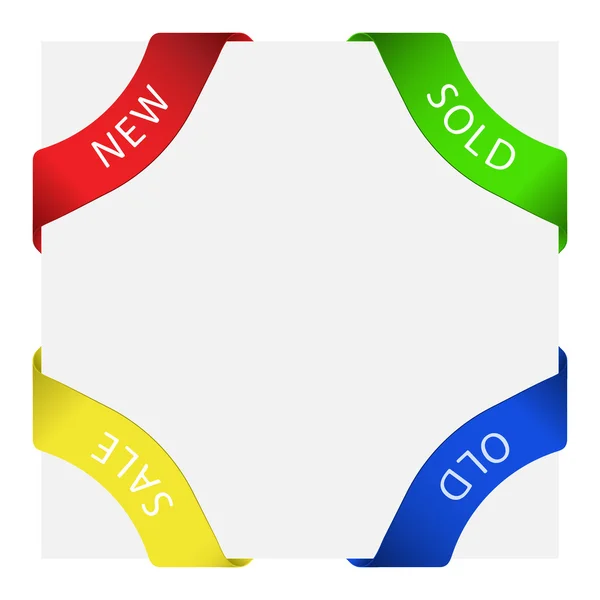 Set of four corner labels Stock Vector Image by ©angelp #86625776