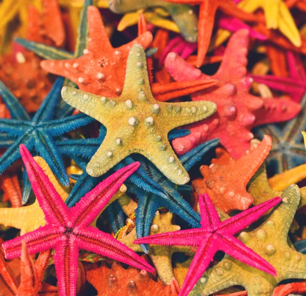 Colorful starfish background — Stock Photo © ibphoto #6177419