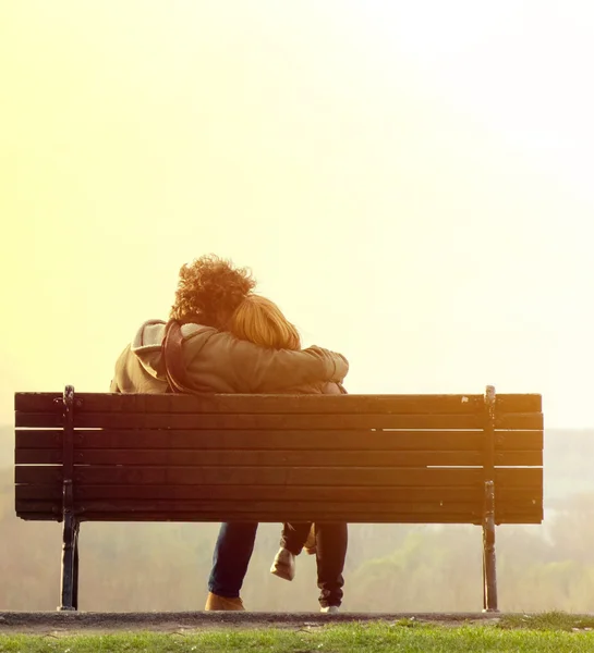 Romantic couple on bench Stock Photo by ©Alexis84 18082155