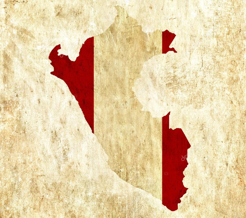 Mapa de papel vintage de Perú — Foto de stock © Alexis84 #92273574