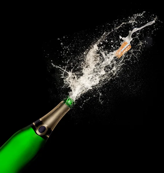 Champagne explosion on black background Stock Photo by ©Kesu01 59204287