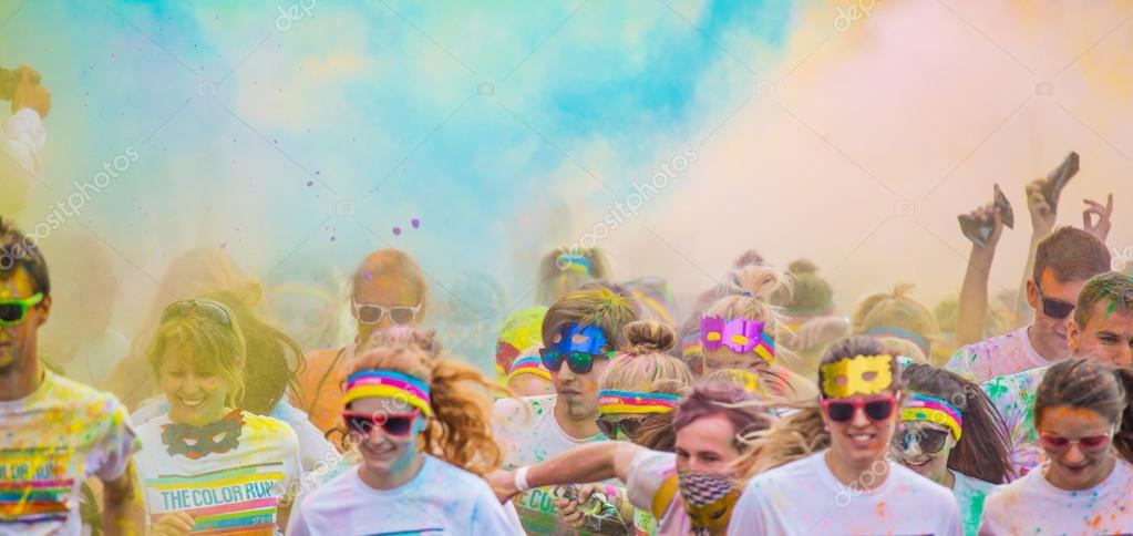 People covered with colored powder. – Stock Editorial Photo © Kesu01 ...
