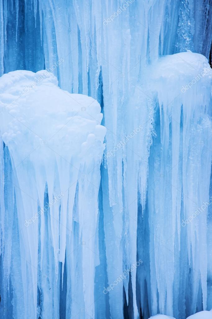 Giant Icicles On Castle Wall