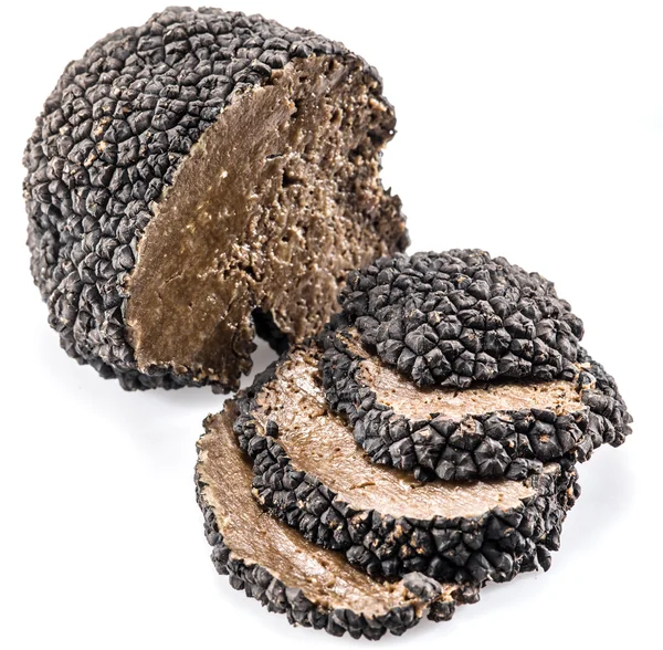 Black truffles isolated on a white background. Stock Photo by ©Valentyn ...