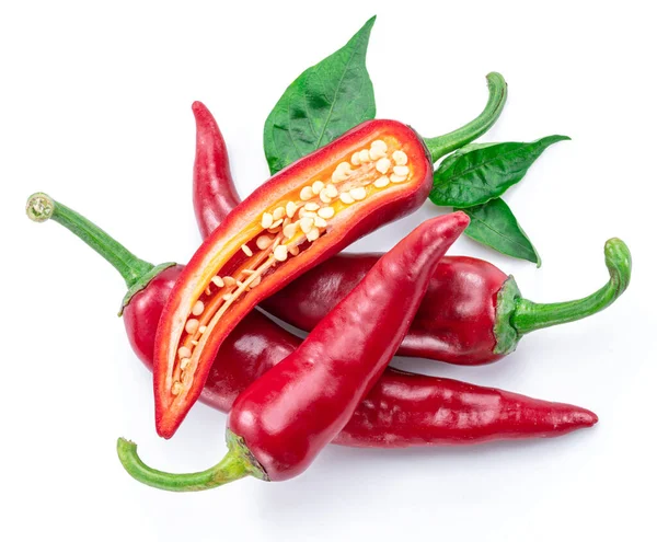 Fresh Red Chilli Peppers Cross Sections Chilli Pepper Seeds Floating ...