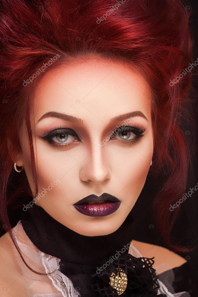 Gothic Red Makeup