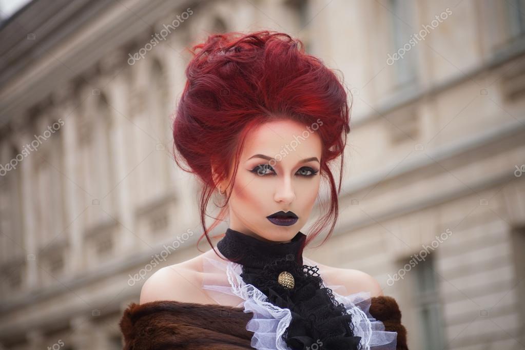 Gothic Red Makeup