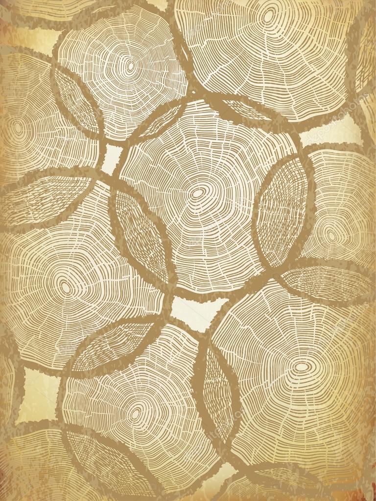 Aged Background with Tree Rings Stock Vector Image by ©pashabo #103100222