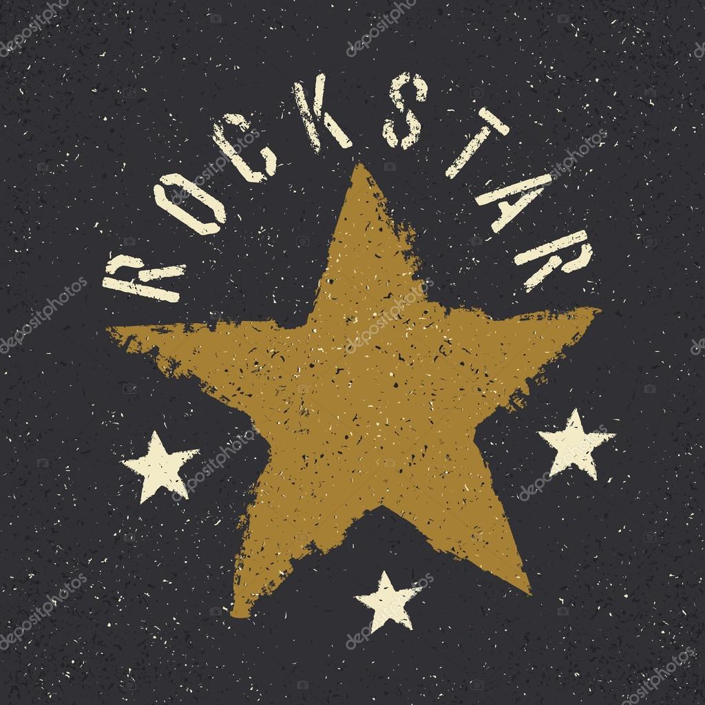 Rockstar Grunge lettering — Stock Vector © pashabo #103100838