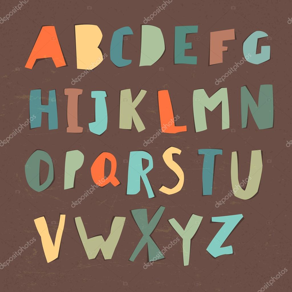 Paper Cut Alphabet letters. Stock Vector Image by ©pashabo #104472526