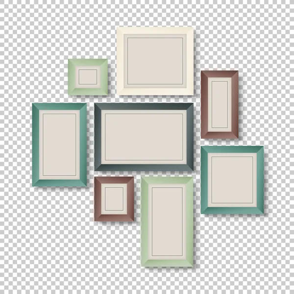 Photo Frame Template Transparent Background Illustration Stock Vector ...