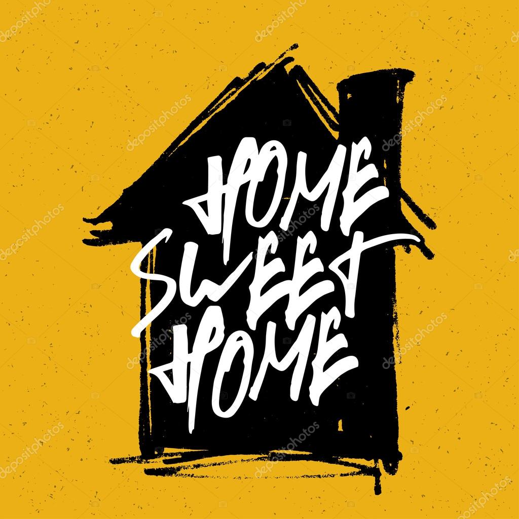 "Home sweet home" poster. Stock Vector by ©pashabo 88097506