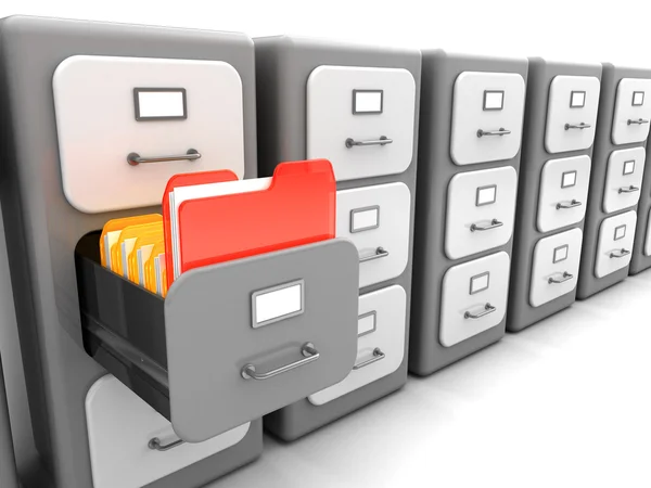 Archive room illustration Stock Photo by ©mmaxer 114852334