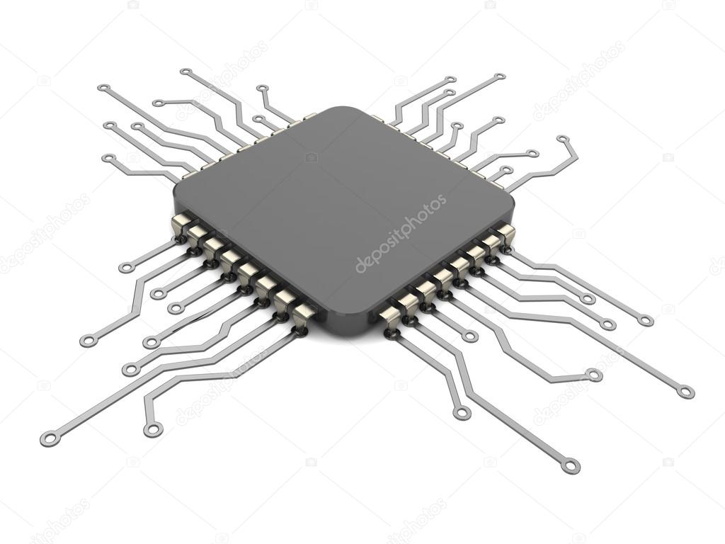 Cpu circuit illustration Stock Photo by ©mmaxer 114987368
