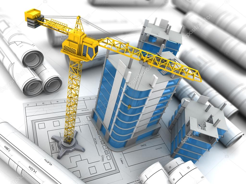 City construction 3d — Stock Photo © mmaxer #118457074