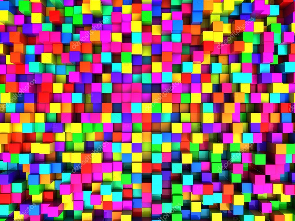 Colorful cubes illustration Stock Photo by ©mmaxer 119175322