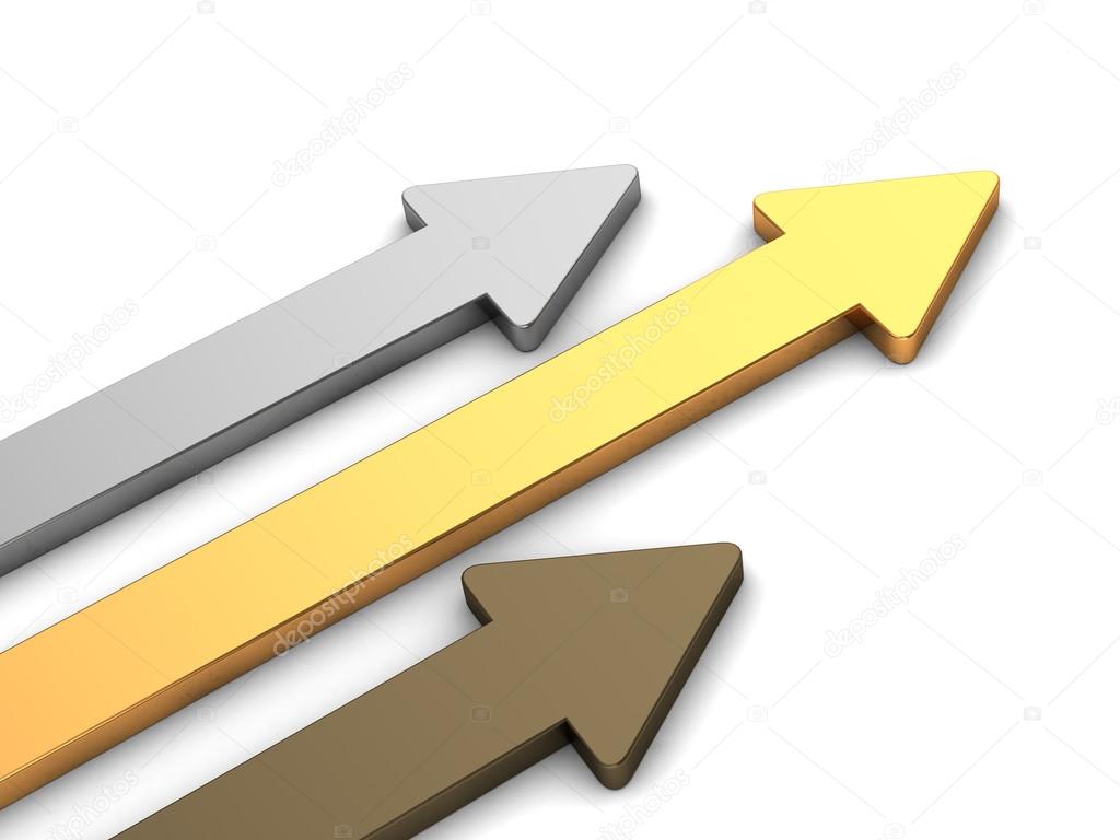 Arrows competition illustration Stock Photo by ©mmaxer 120219368