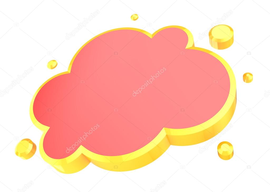 Red cloud shape Stock Illustration by ©mmaxer #124136332