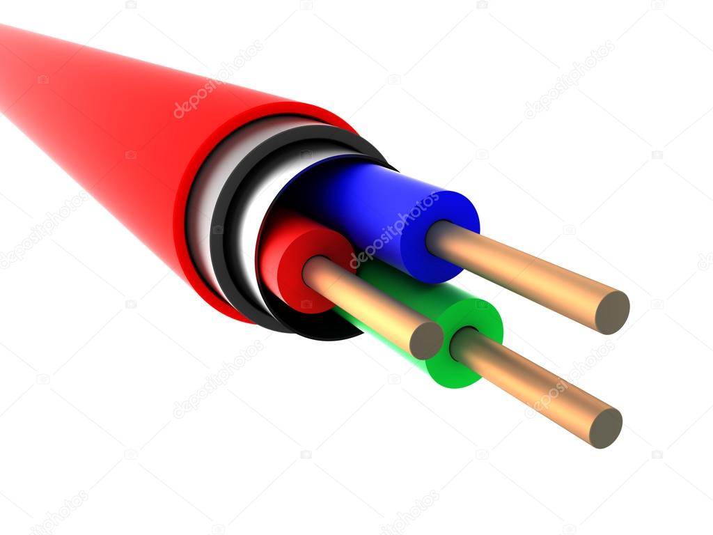 Power cable — Stock Photo © mmaxer #54163869