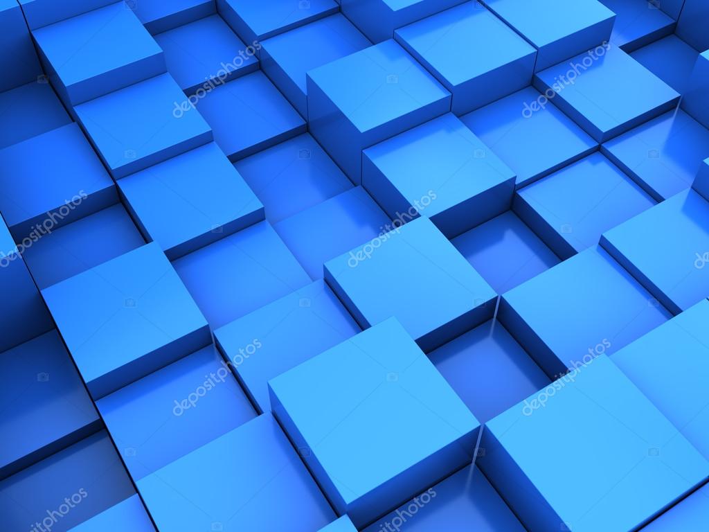 Blue cubes background Stock Photo by ©mmaxer 73337159