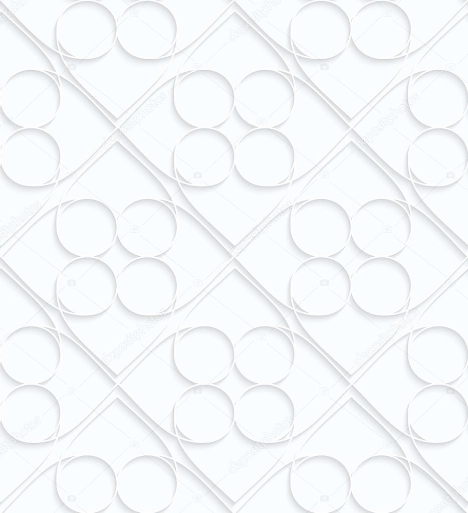 Quilling white paper circles inside squares Stock Vector Image by ...