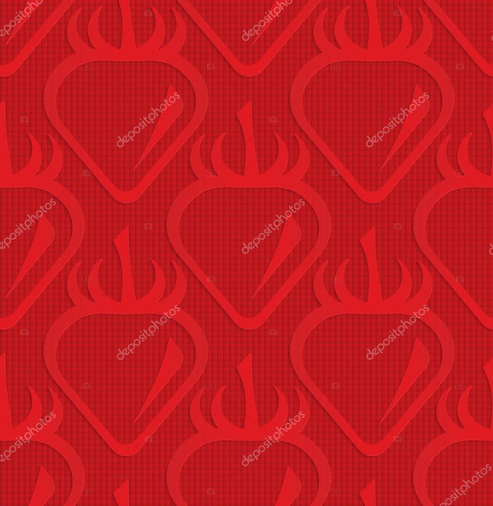 Red strawberry on checkered background Stock Vector by ©Zebra-Finch ...