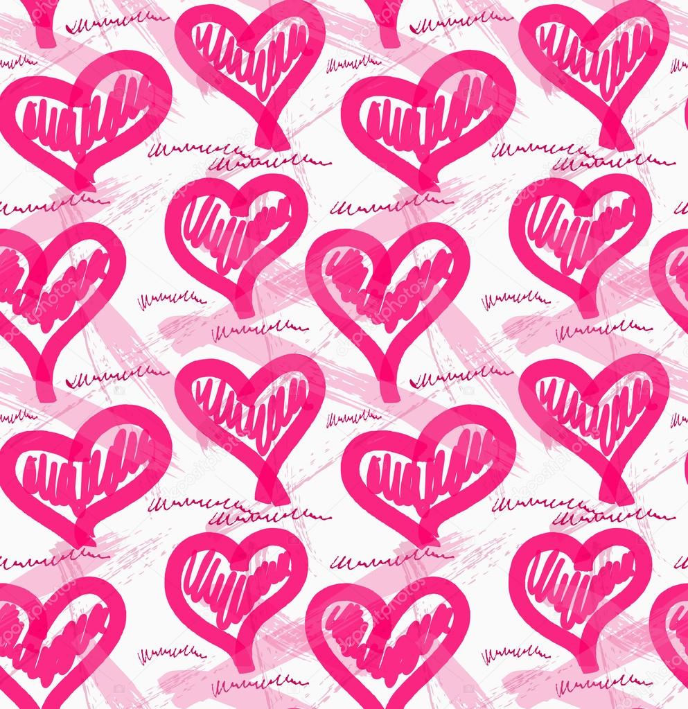 Rough brush pink heats Stock Vector Image by ©Zebra-Finch #112026852