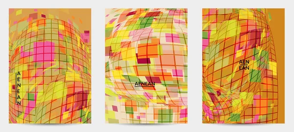 Square Pixel Mosaic Distorted Shape Transparent Overlapping Squatters ...