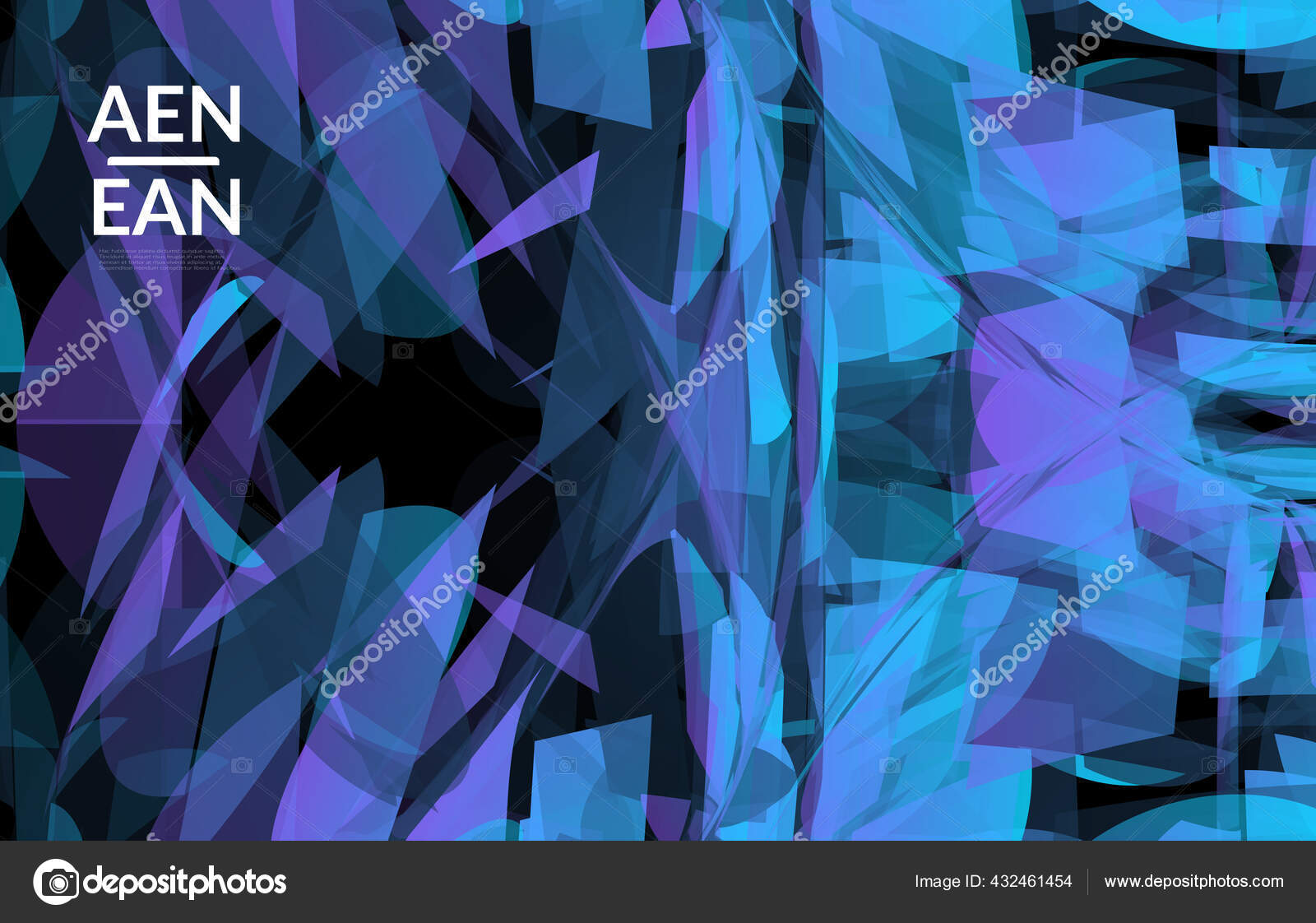 Abstract Multicolored Shattered Glass Texture Transparent Overlapping ...