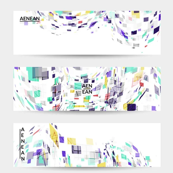 Square Pixel Multicolored Mosaic White Transparent Overlapping ...