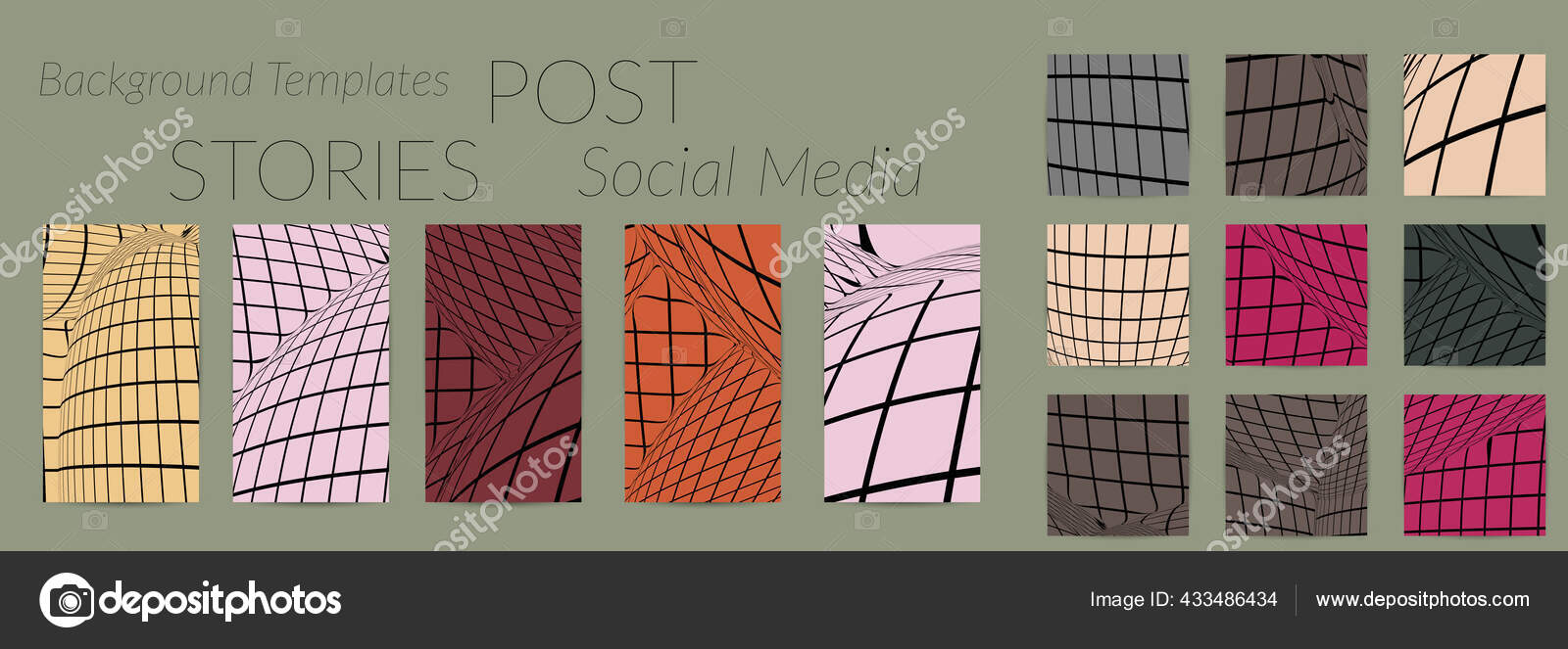 Abstract Wire Frame Visual Distortion Effect Optical Art Warped Space ...