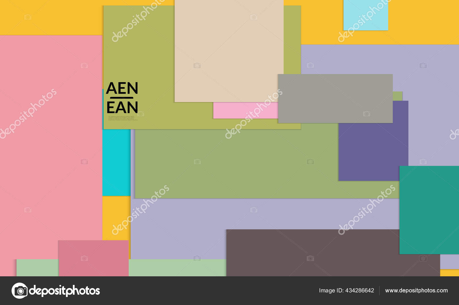 Abstract Vector Cover Template Paper Cut Overlapping Rectangles Squares ...