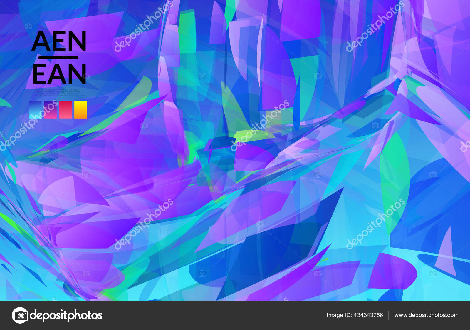 Abstract Multicolored Shattered Glass Texture Transparent Overlapping ...