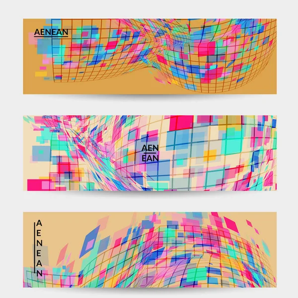 Square Pixel Multicolored Mosaic White Transparent Overlapping ...